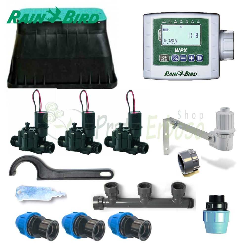 Kit d'irrigation Rain Bird 3 zones 9 V | Leroy Merlin