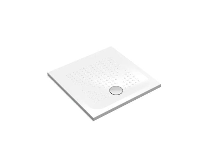 Piatto doccia 80x80 Ceramica H3,5 Azzurra Rebel bianco lucido | Leroy ...