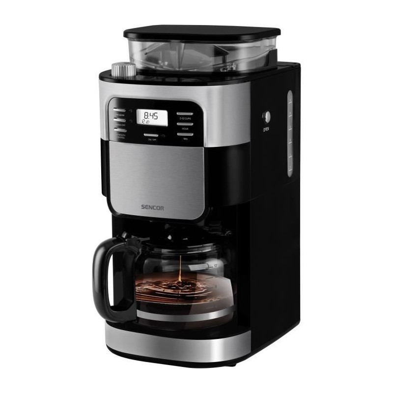 Machine a café - SENCOR - SCE 7000BK - 1,5 L - 900 W - Noir | Leroy Merlin