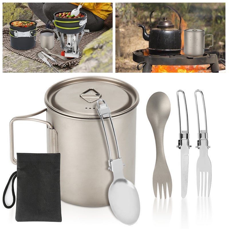 Camping Tasse Camping Vacances OUTDOOR-GESCHIRR 750ml Couverts Camping ...