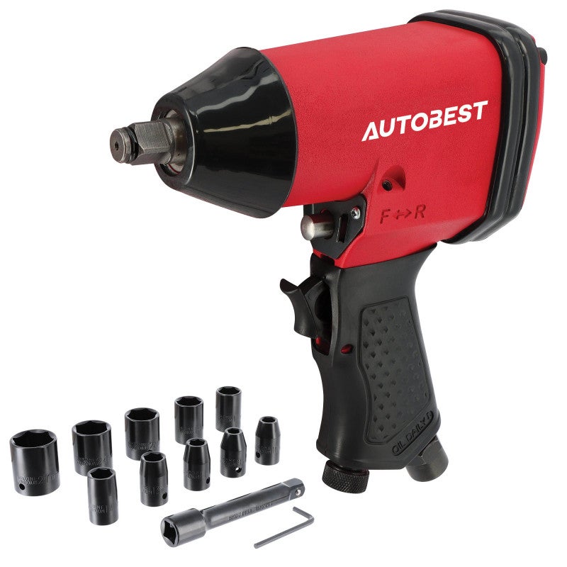 Clé à choc pneumatique 300NM 1/2 - 14 Pièces | Leroy Merlin