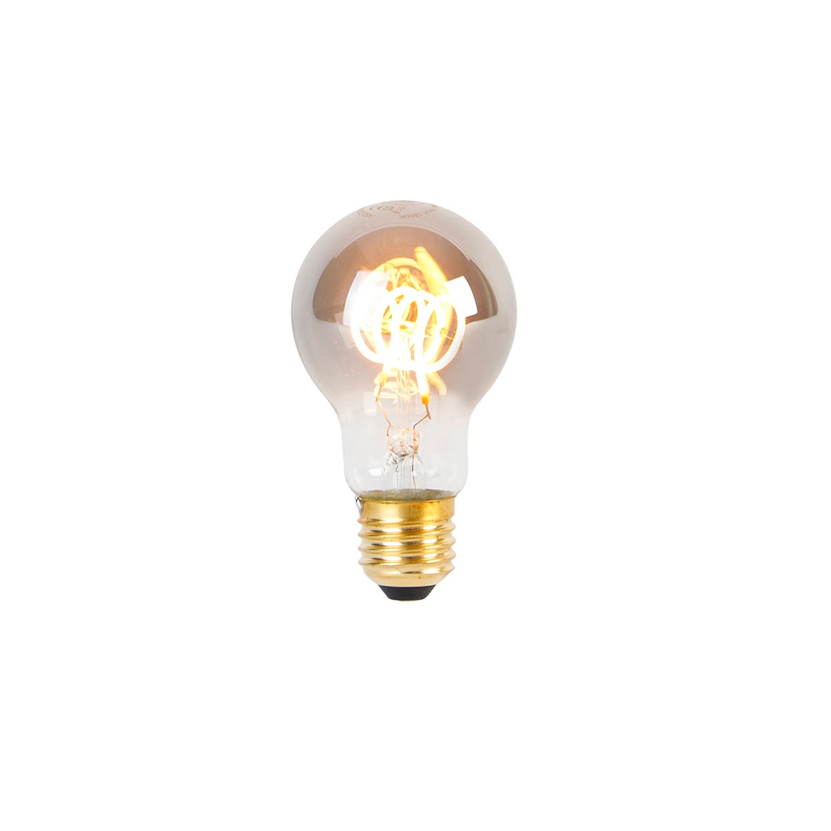 Bombilla LED E27 regulable espiral A60 ahumada 4W 120lm 1800K | Leroy ...