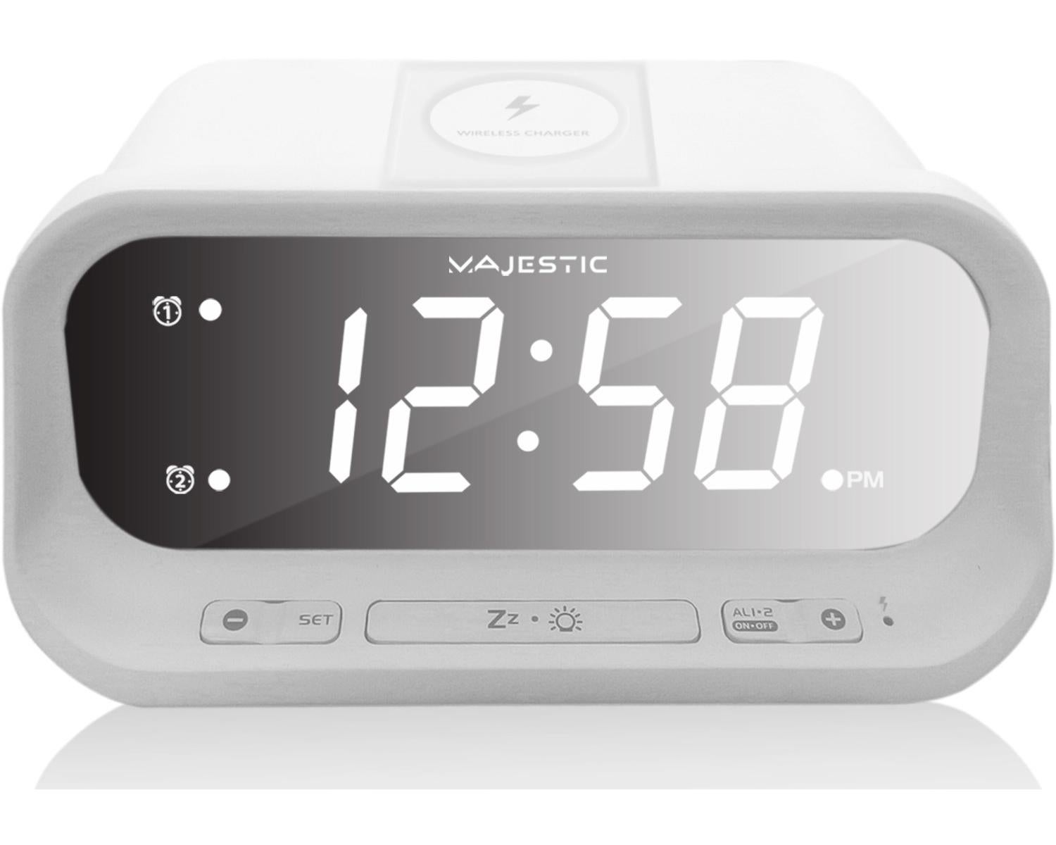 New Majestic SVE-236WI Réveil numérique Blanc | Leroy Merlin