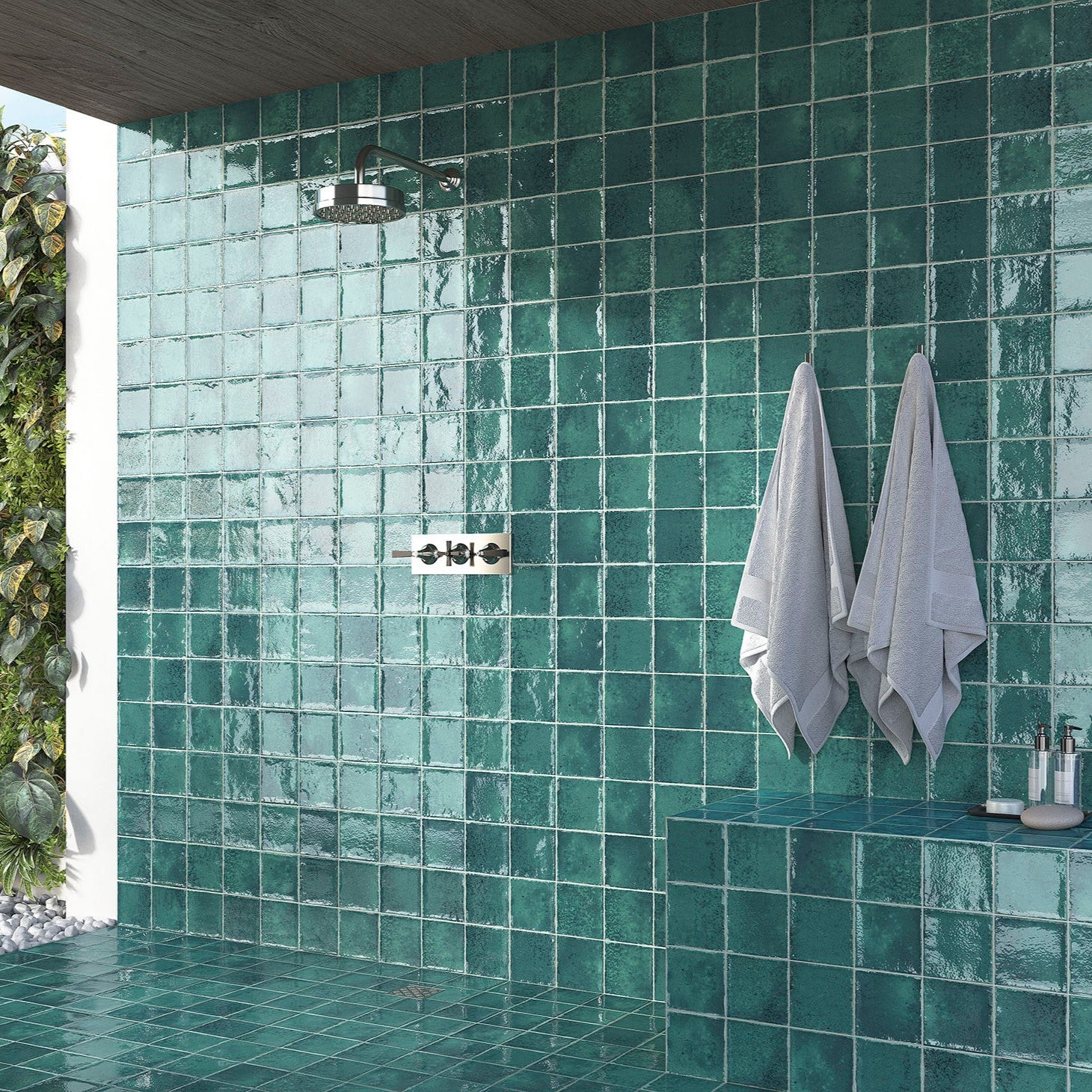 Azulejo interior y exterior. Porcelánico Premium Serie Nissel Emerald ...