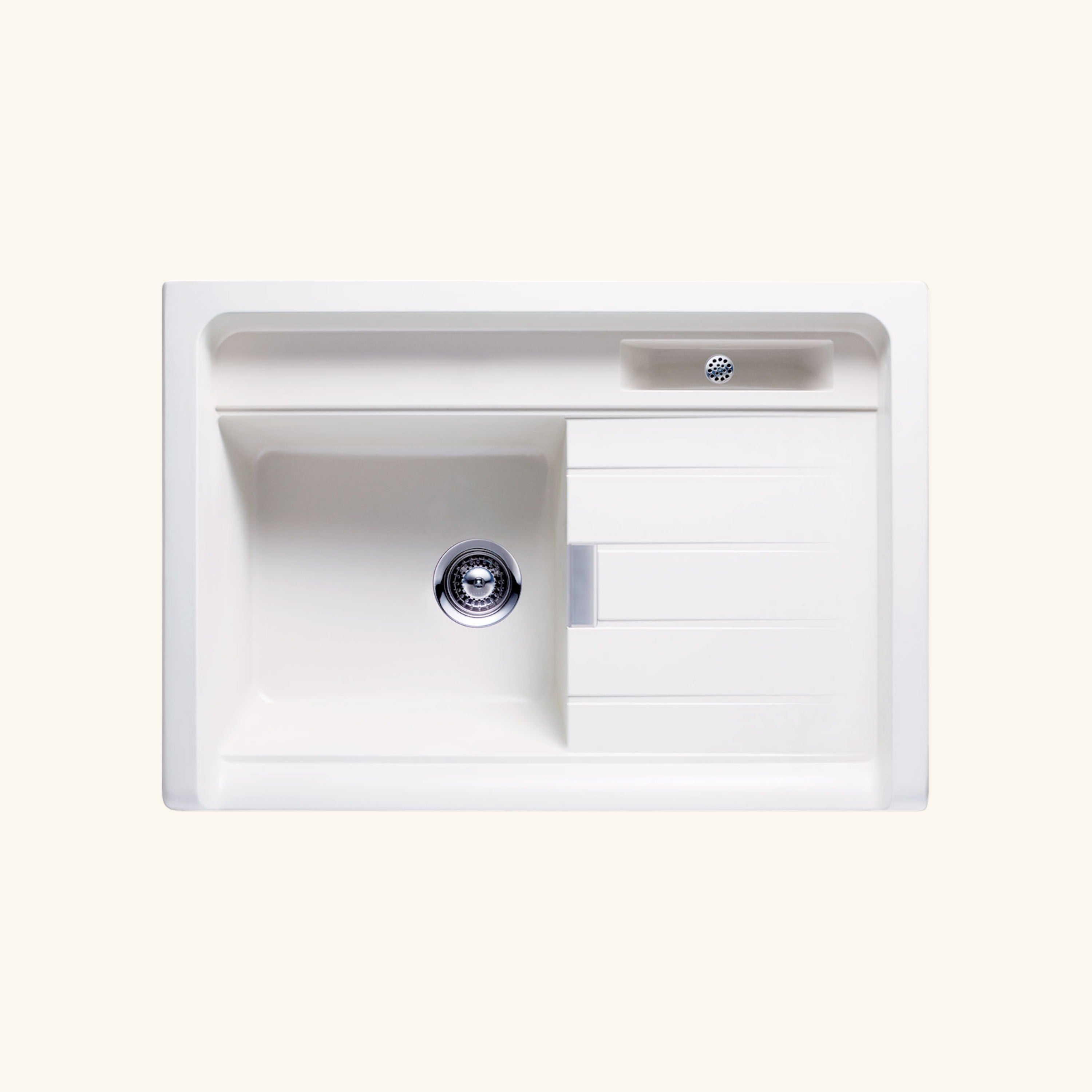 Évier timbre d'office granit Schock LARGO blanc polaris 1 bac 1 ...