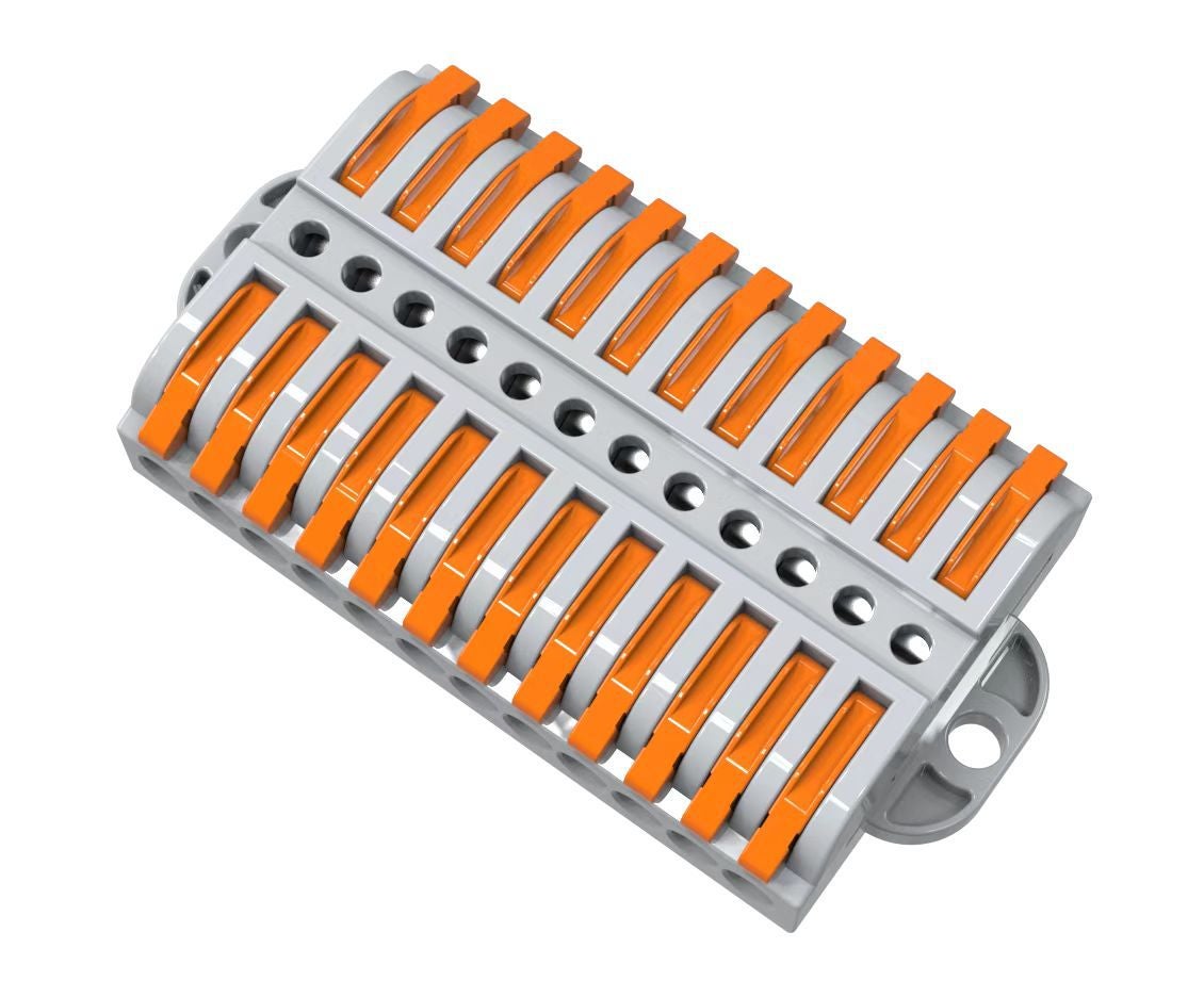 Connecteur électrique compact de câble de câblage rapide 12 entrées 12 ...