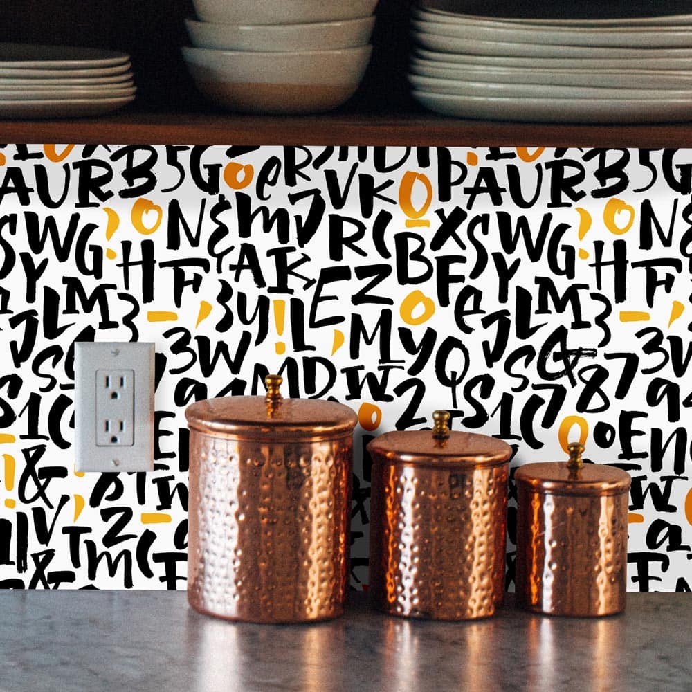 Crédence Adhésive Alphabet - 200 x 50 cm | Leroy Merlin