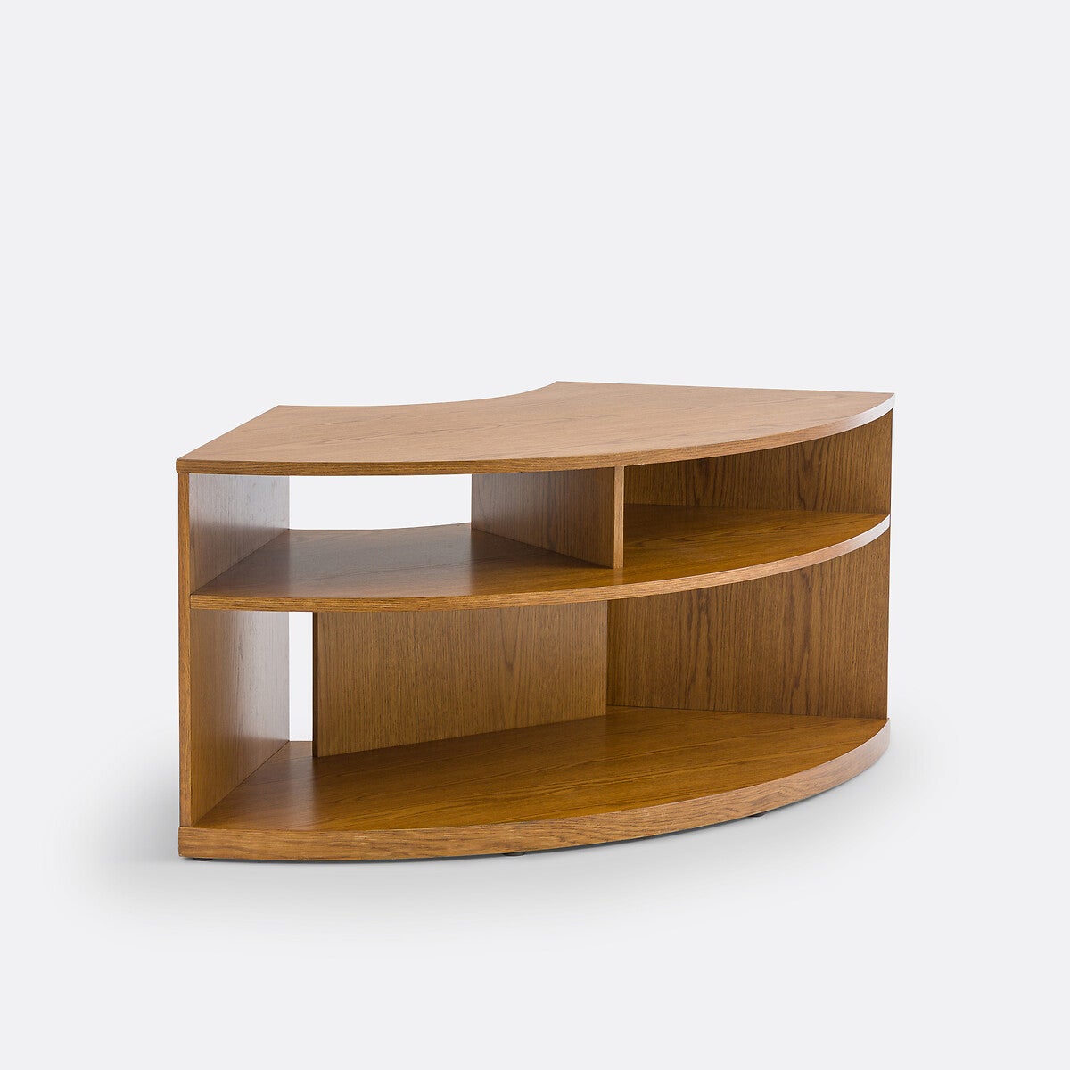 Meuble TV d'angle replaqué chêne, Taja - Bois clair - taille unique ...