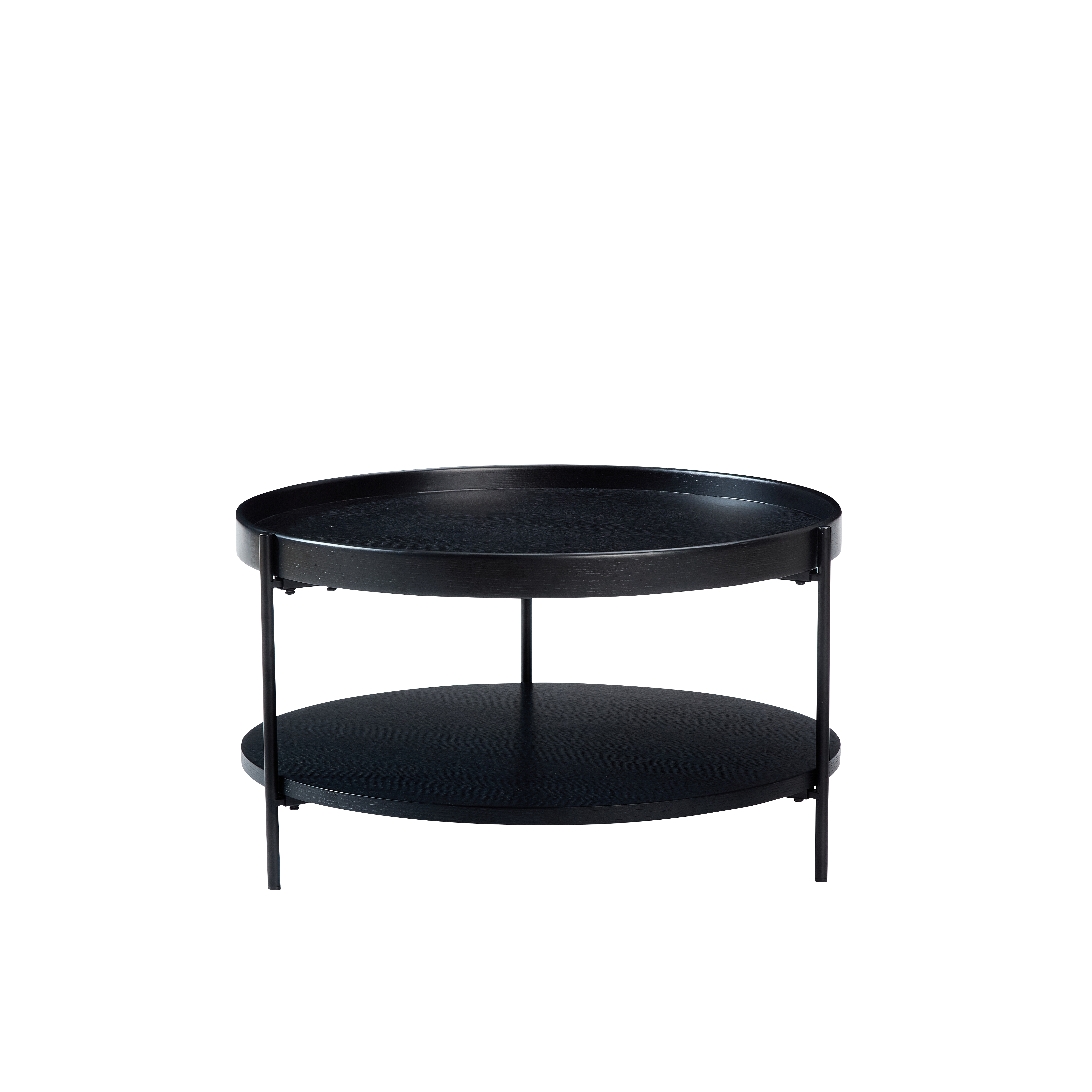 Mesa de centro de estilo industrial - Tablero con efecto madera y ...