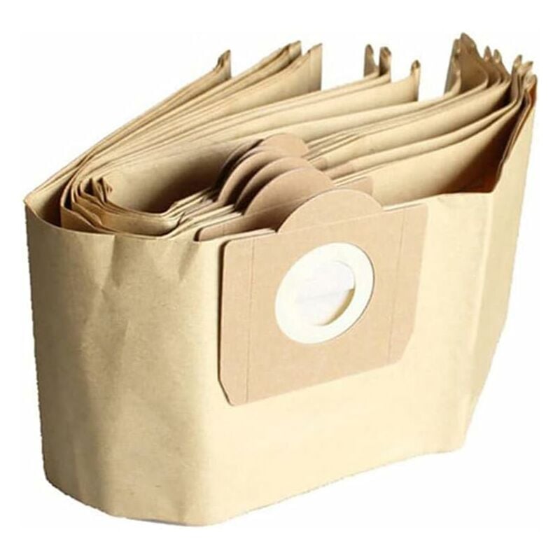 Karcher WD3 Bolsa para aspiradora, paquete de 5 bolsas rectas para aspiradora Karcher WD3, WD 3 ...
