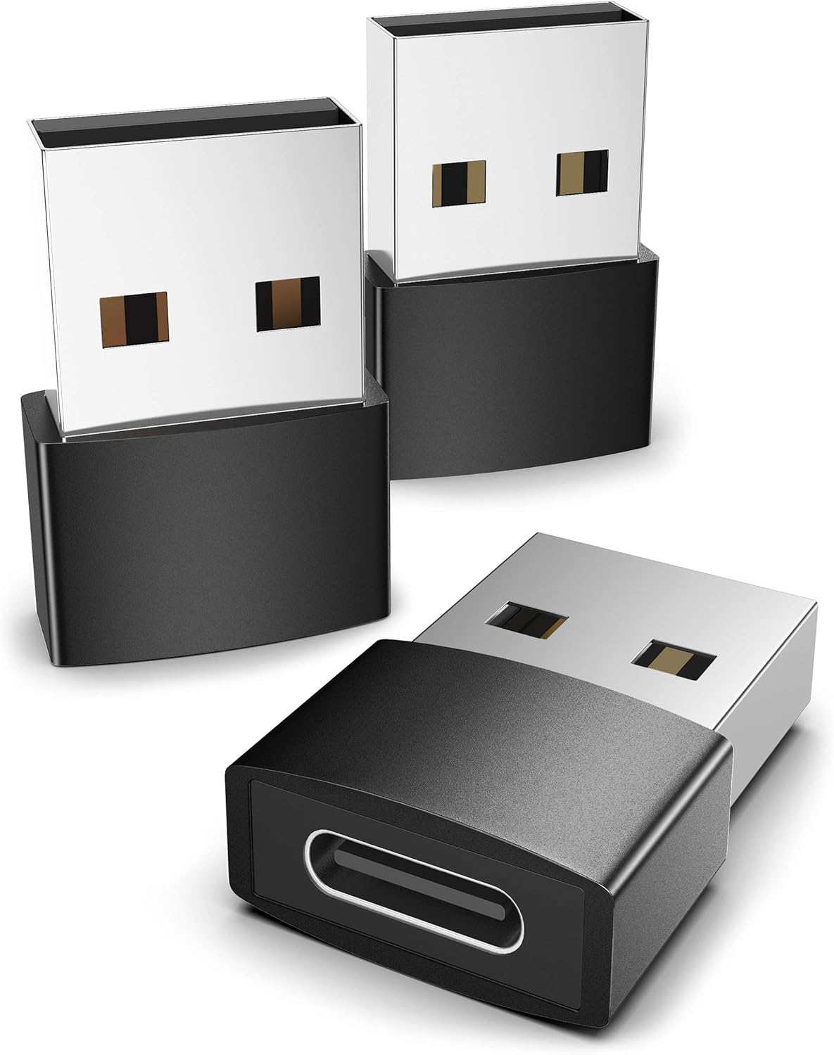 Adaptateur USB A vers USB C noir | Leroy Merlin