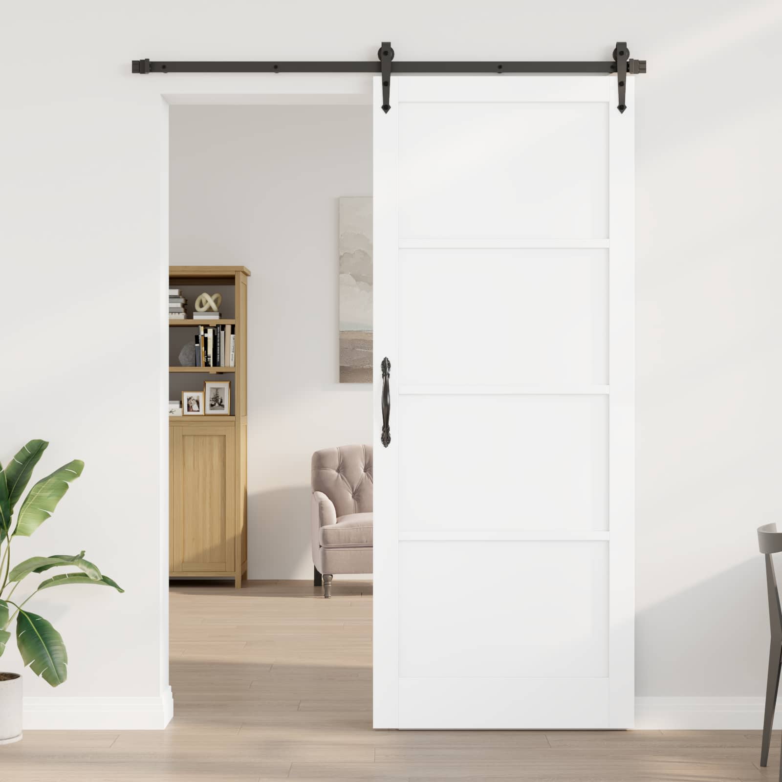 Porte intérieure Blanc 93 x 232 cm Contreplaqué vidaXL | Leroy Merlin