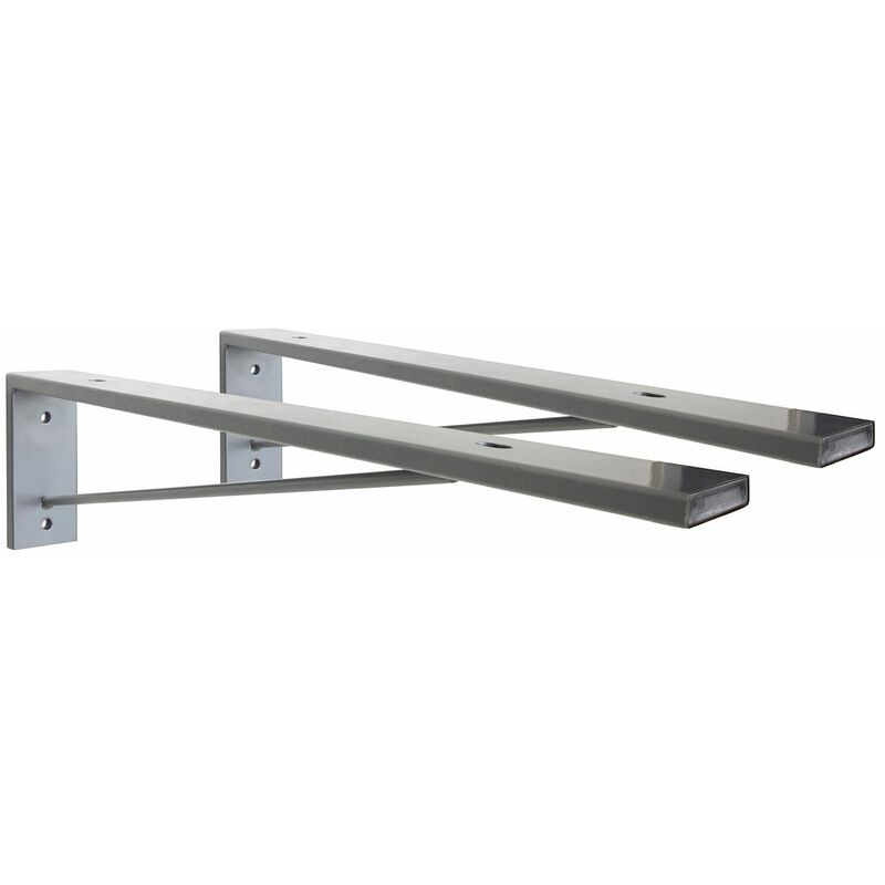 Équerre de fixation Invisible WILL - Lot de 2 - Noir mat | Leroy Merlin