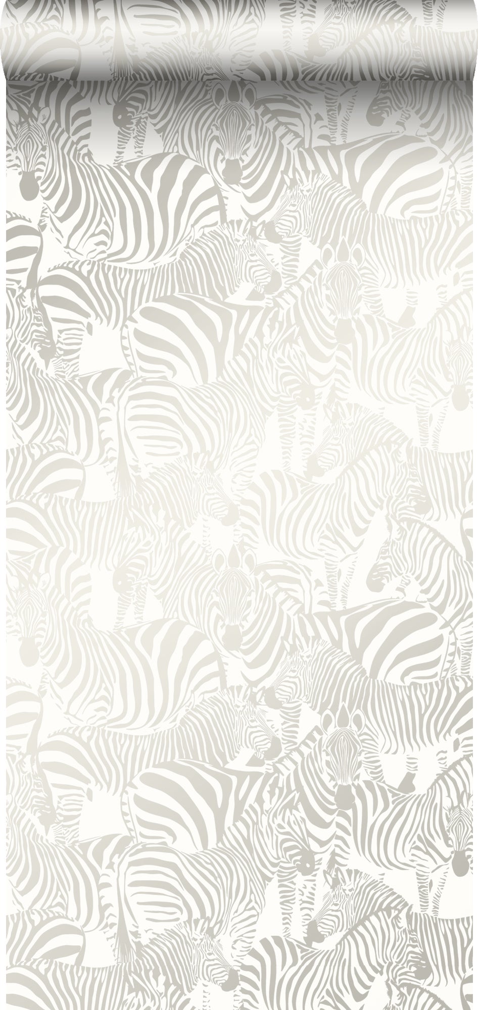 Papel pintado cebras plata - 53 cm x 10.05 m - Origin Wallcoverings ...