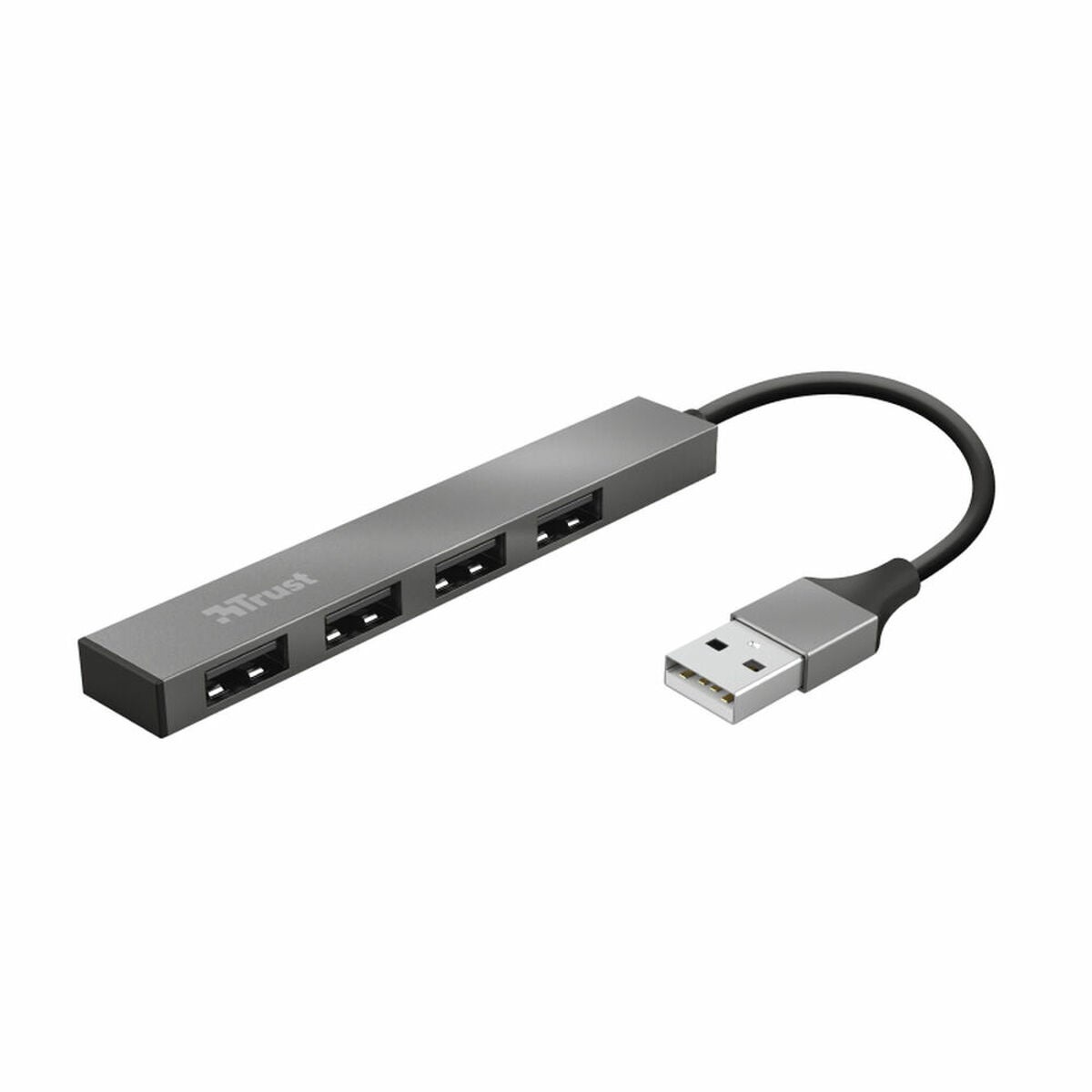 Hub USB Trust 23786 USB x 4 Gris | Bricoman
