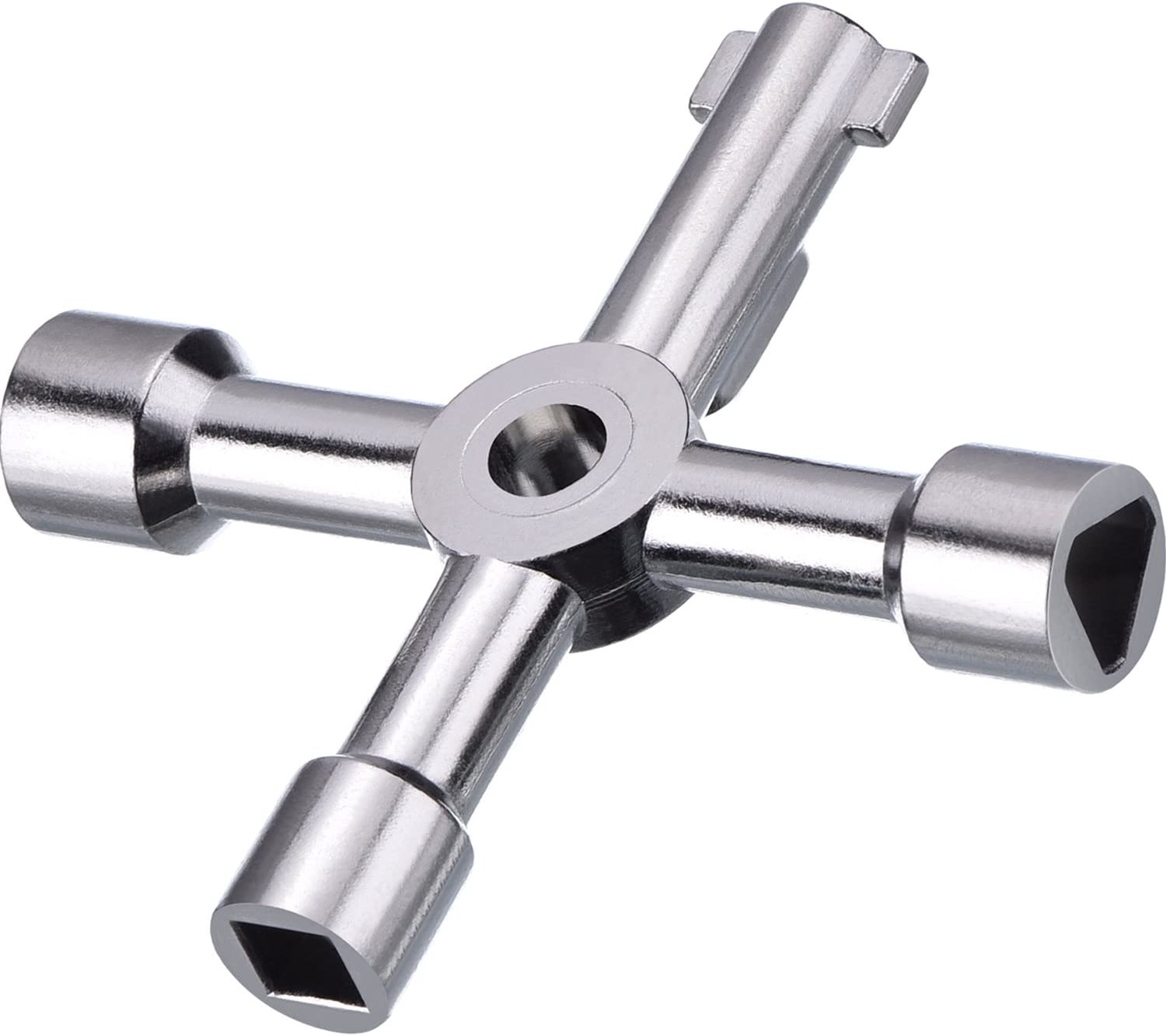 Clé à 4 voies, clé de plomberie, clé de plombier, outil d'ouverture ...