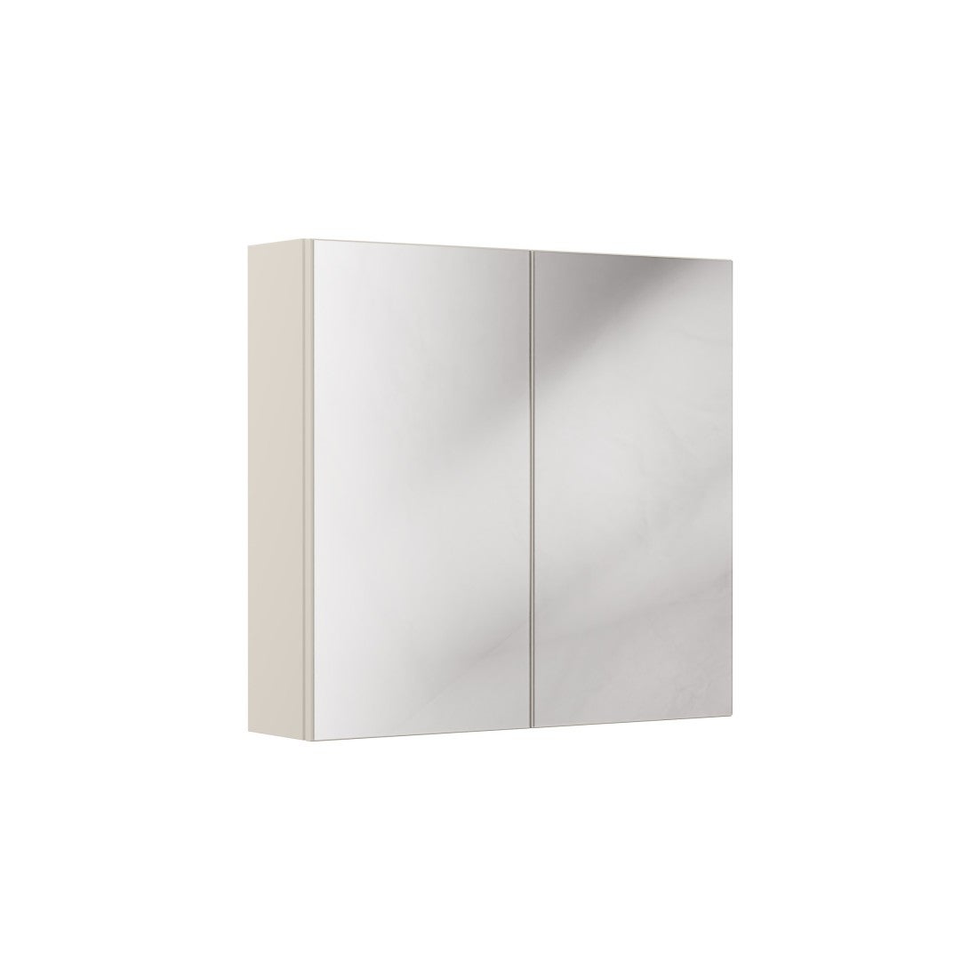 Mueble alto con espejo BRAZZA – 2 puertas – Color marrón congo – L80 x ...