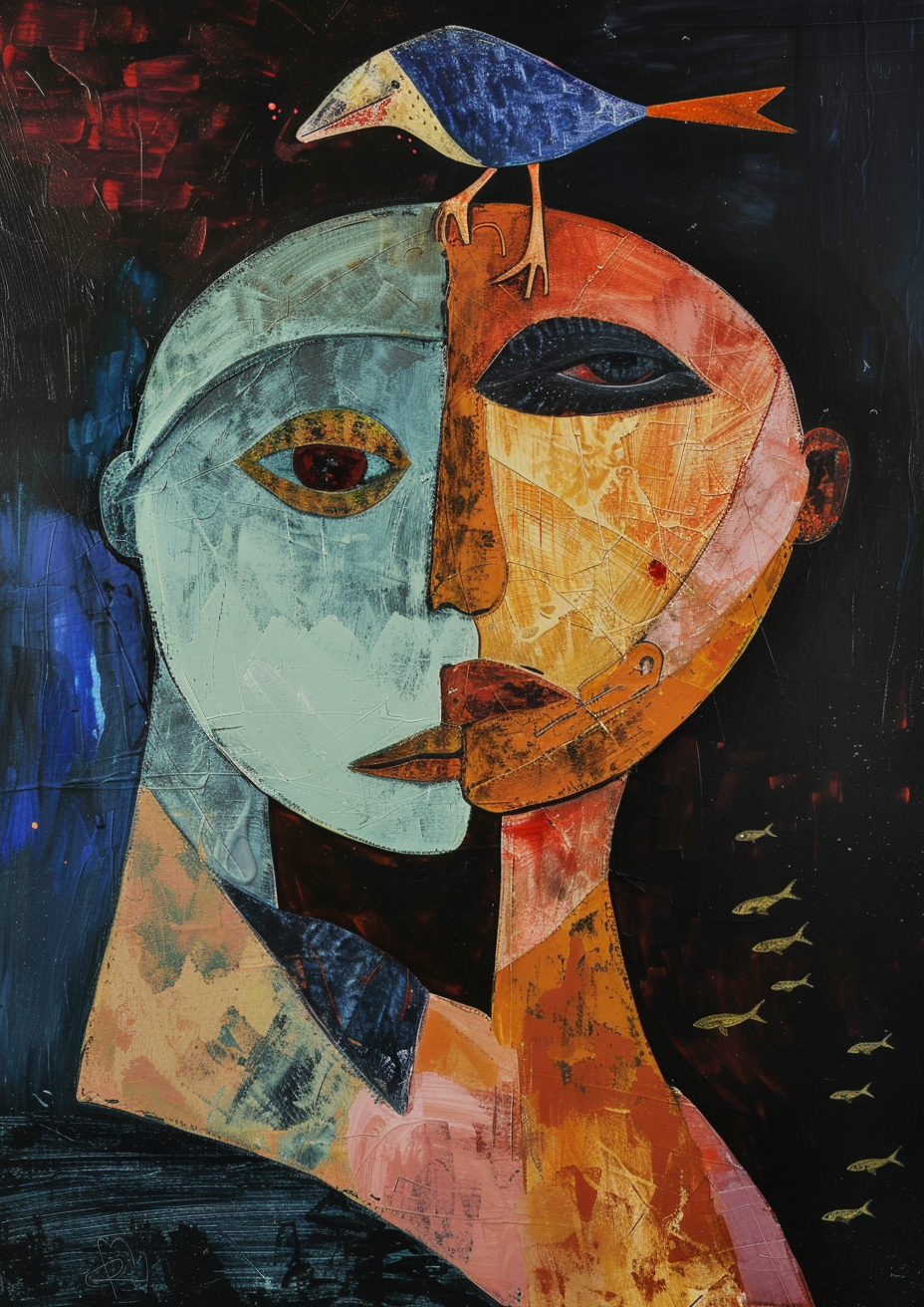 Lámina POLARTE 50x70. Sinfonía de Dualidad en Vuelo Silente | Leroy Merlin