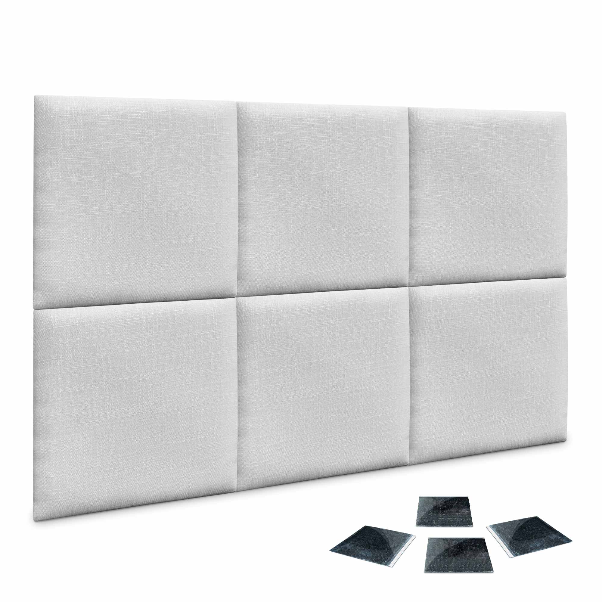 DHOME Juego de 6 Paneles Tapizados de Lino Pack Autoadhesivos para ...