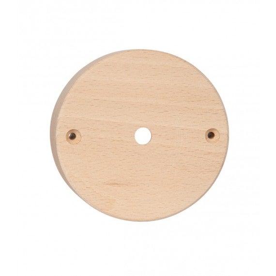 Rosace Ronde en bois à peindre pour plafond : 1 passage de câble ...