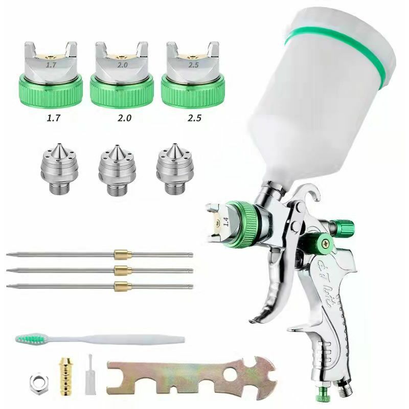 Professionnel Pistolet Peinture Haute Pression HVLP 600CC Alimentation ...
