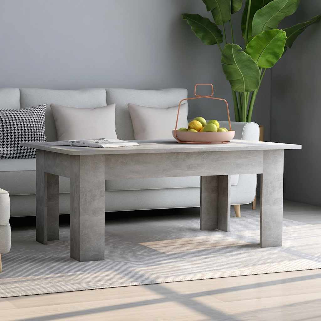 VidaXL Table basse Gris béton 100x60x42 cm Bois d’ingénierie | Leroy Merlin
