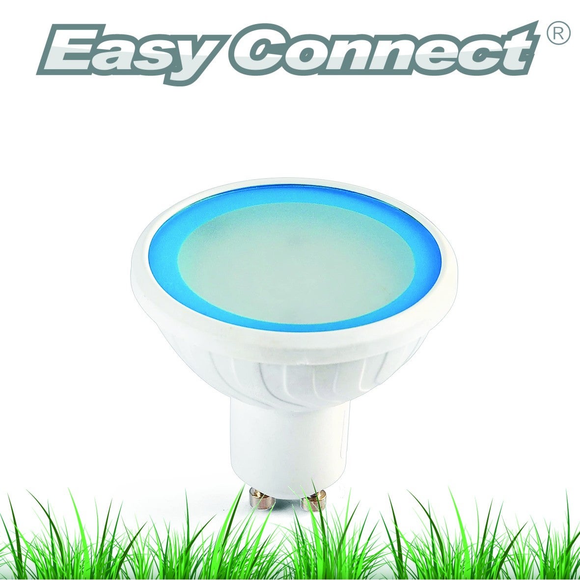Ampoule LED bleue GU10 MR20 4W 35lm faisceau large Easy Connect | Leroy ...
