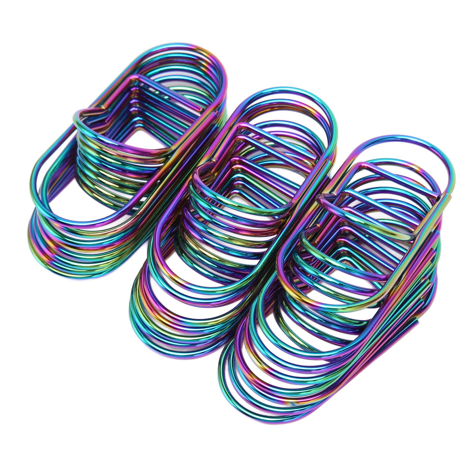 24 clips de metal para bolígrafos, coloridos, resistentes al óxido ...