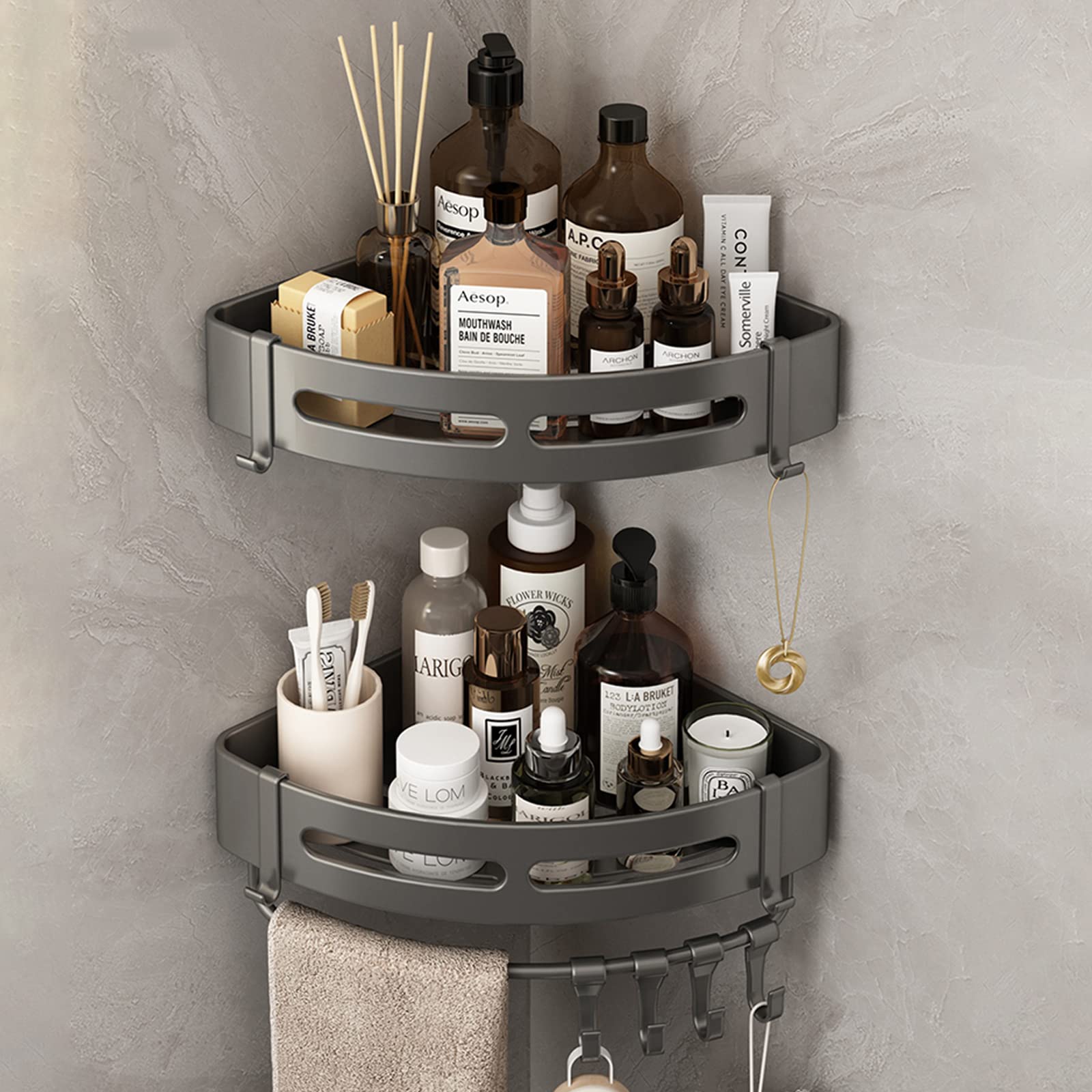 Support de douche triangulaire-2 paquets, support de douche Extra Large ...