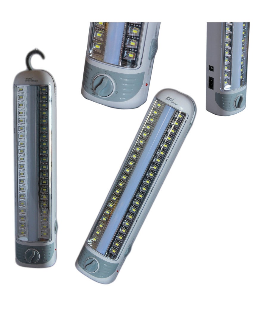Trade Shop - Lampada Emergenza 40 Led Smd Con Neon Ricaricabile Per ...
