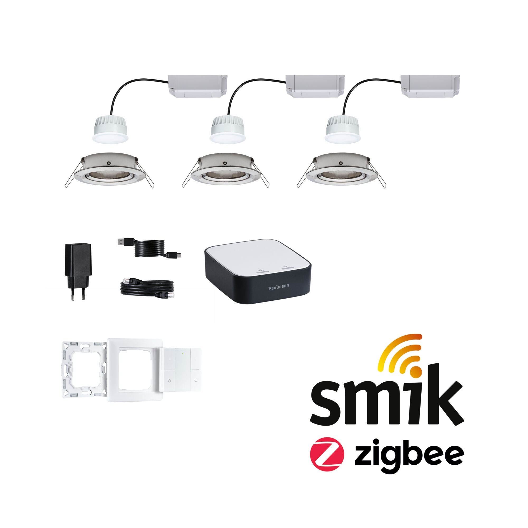 Kits de démarrage Smart Home smik Passerelle avec bouton-poussoir mural ...