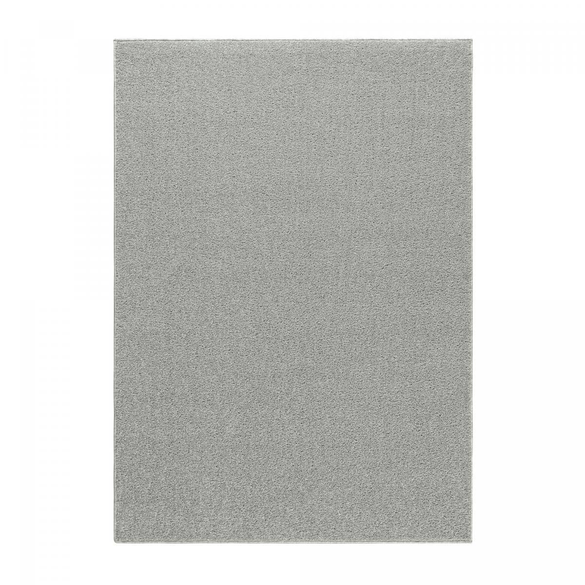 Alfombra de dormitorio 140x200 tejida crema rectángulo liso SOULA ...