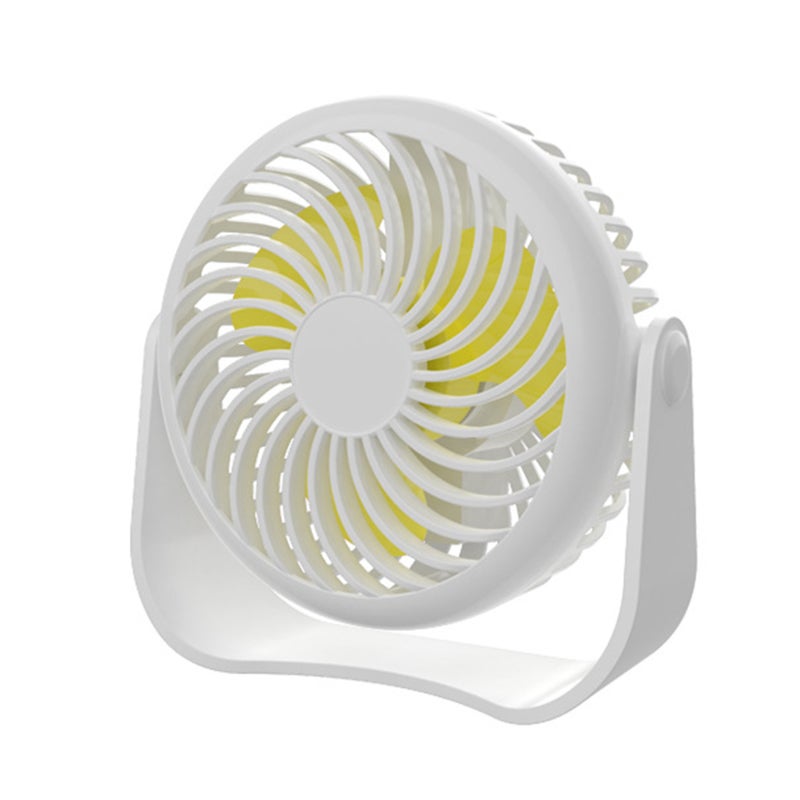 USB Mini Desk Fan 3 Speeds Ultra-quiet 0.5 Inch 360°Rotatable USB ...