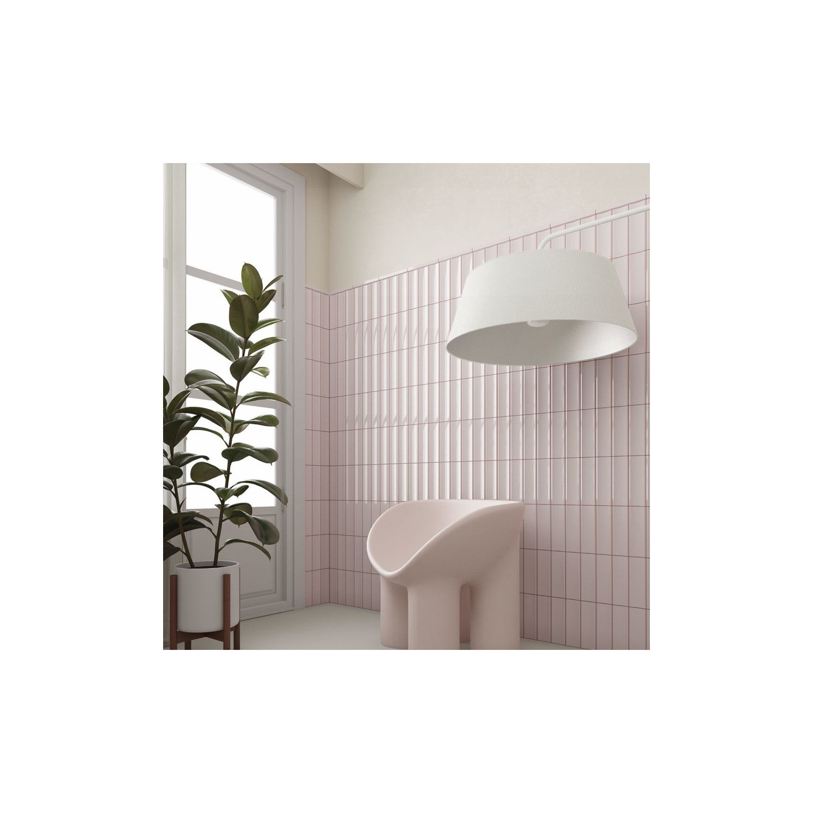 Cornière Carrelage mural faïence effet graphique DOME 20x6.5cm Jolly ...