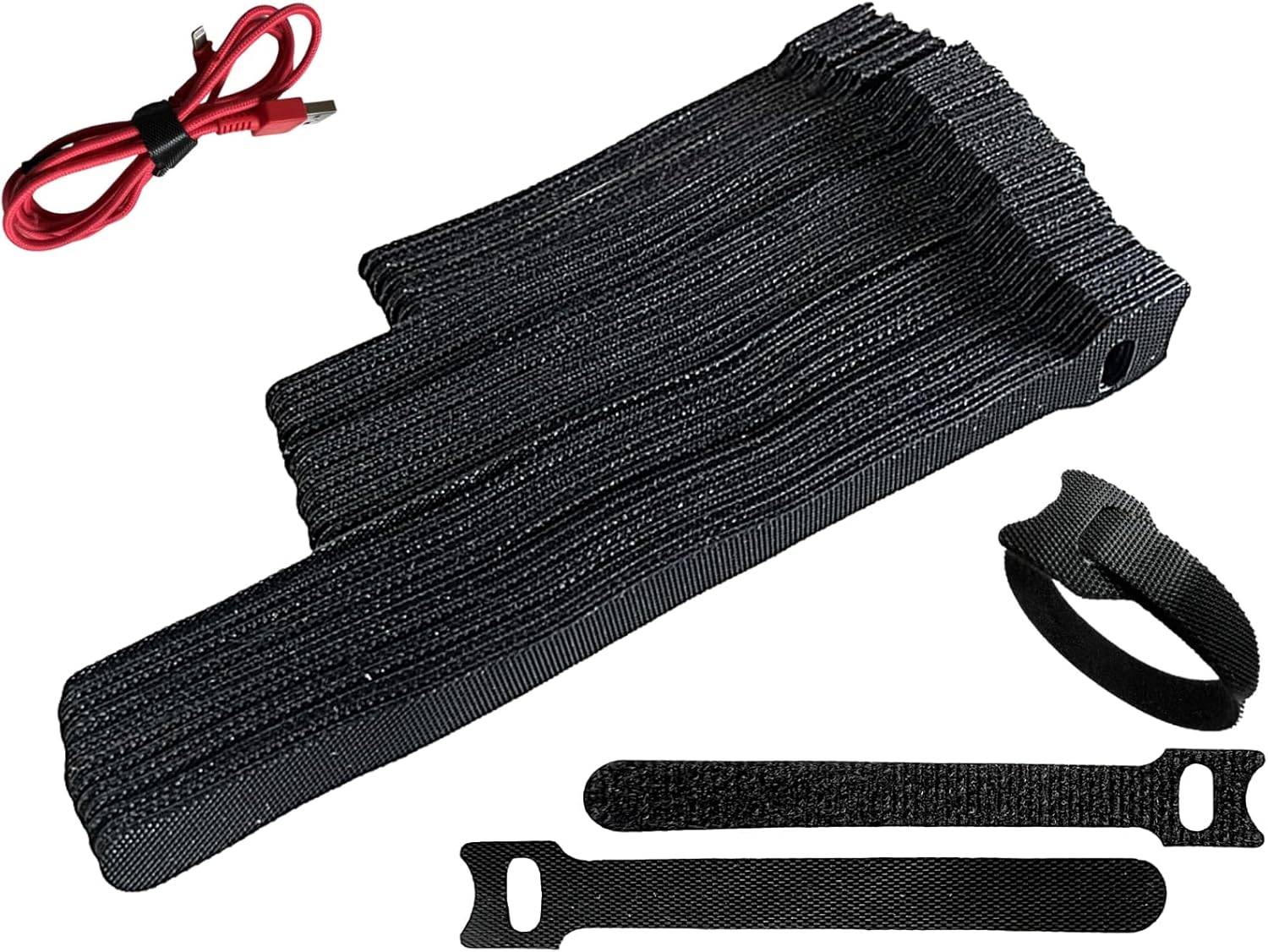 100x (10-20 cm) Attaches de câble en Nylon, 3 Tailles, Reglable Scratch ...