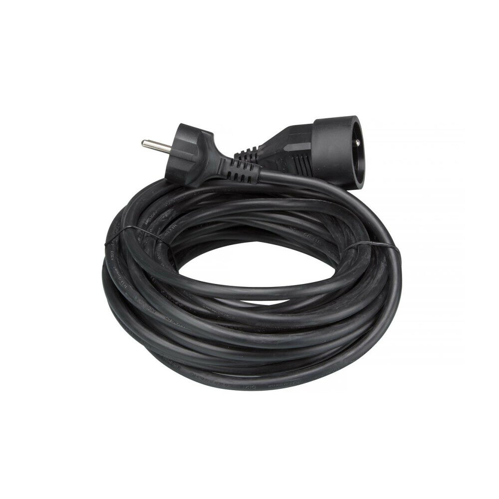 Perel CAVO DI PROLUNGA - 10 m - NERO - 3G1,5 - PRESA FRANCESE | Leroy ...