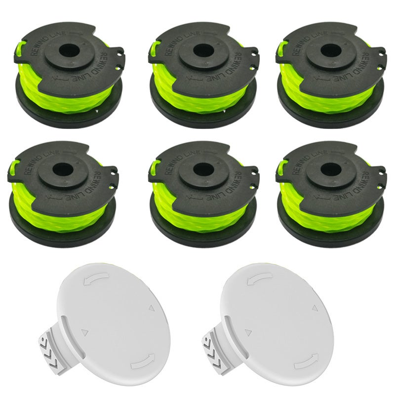 Juego de bobina y tapa de repuesto para desbrozadoras Ryobi 6-pack ...