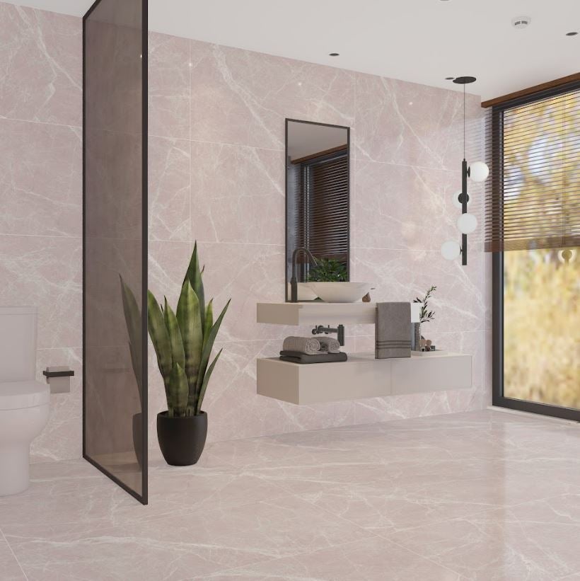 Carrelage sol/mur effet marbre beige RIVAL IVORY Full Lappato int l.60 ...