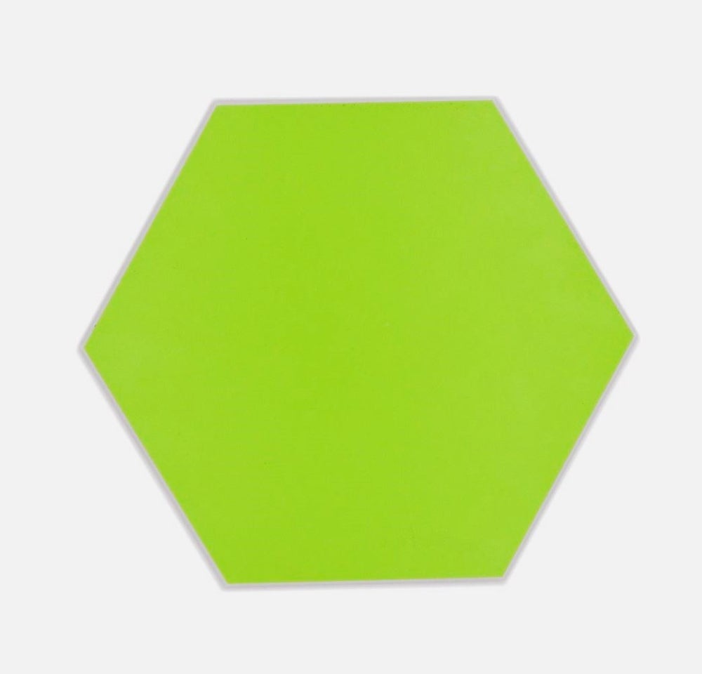 Azulejo de vinilo autoadhesivo con aspecto hexagonal verde mate - 10 ...