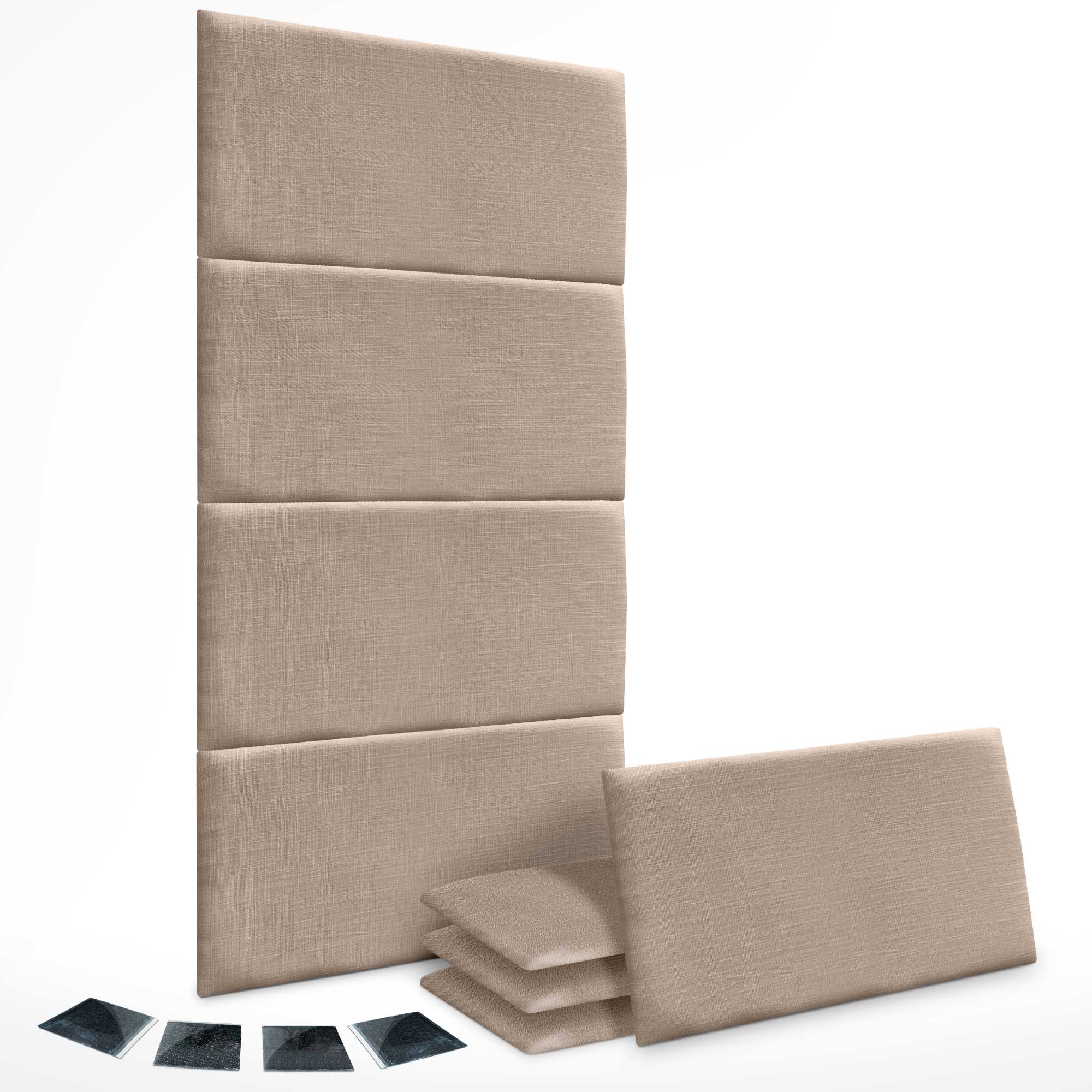 DHOME Juego de 8 Paneles Tapizados de Lino Pack Autoadhesivos para ...