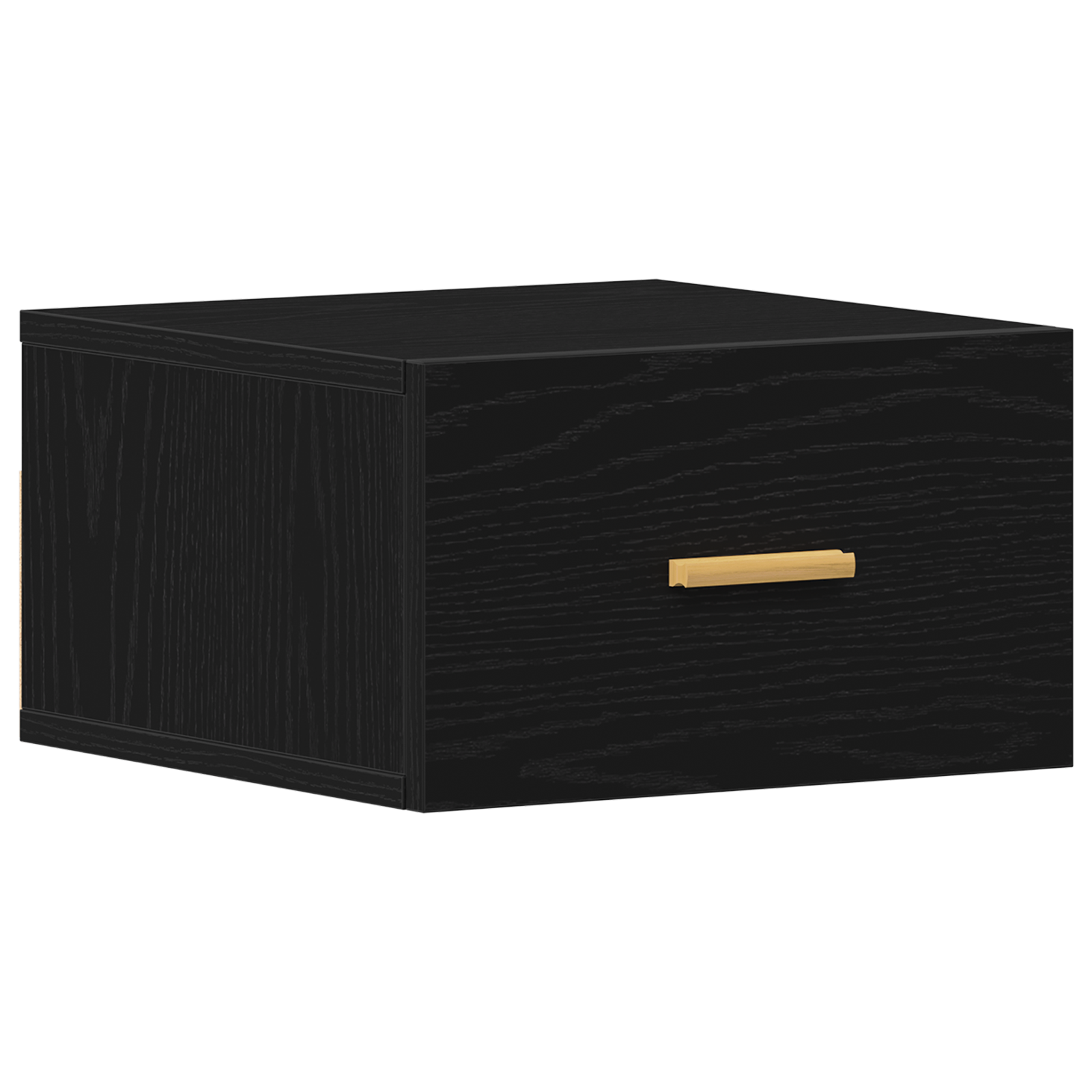 Table de chevet | Boulevard de chevet mural Chêne noir 35x35x20 cm ...