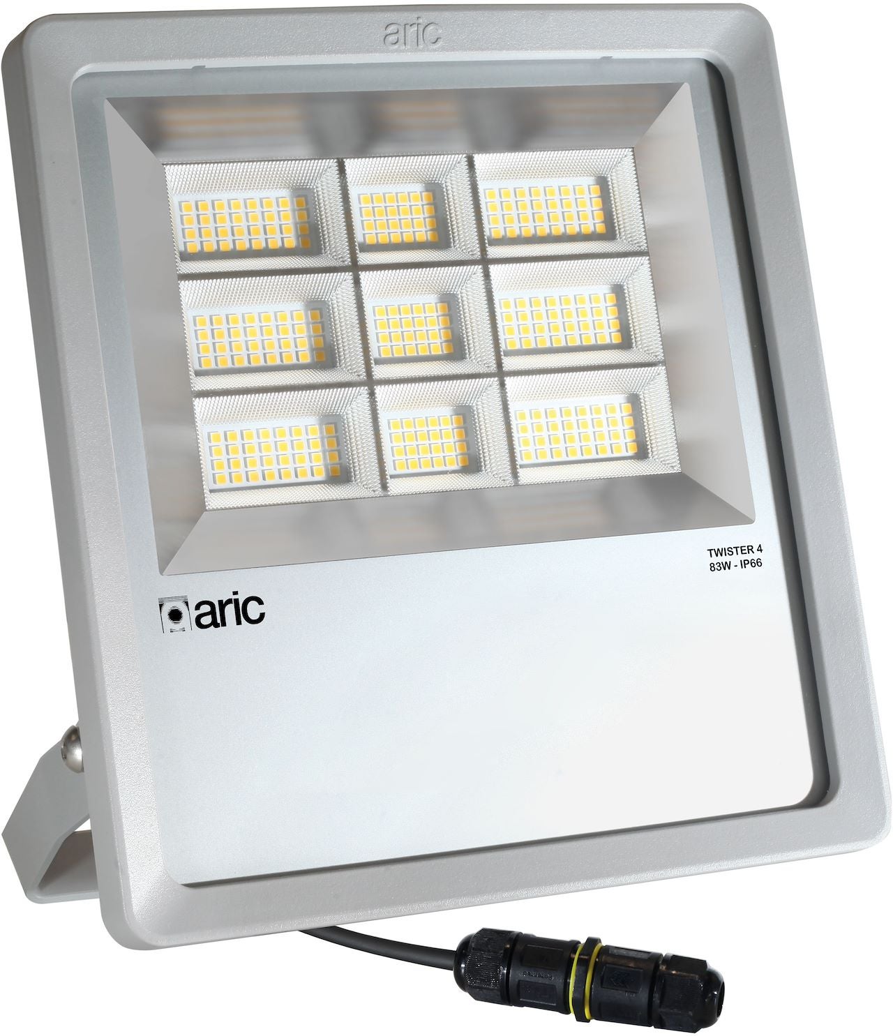 Projecteur à led - aric twister 4 - 83w - 3000k - gris - aric 51664 ...