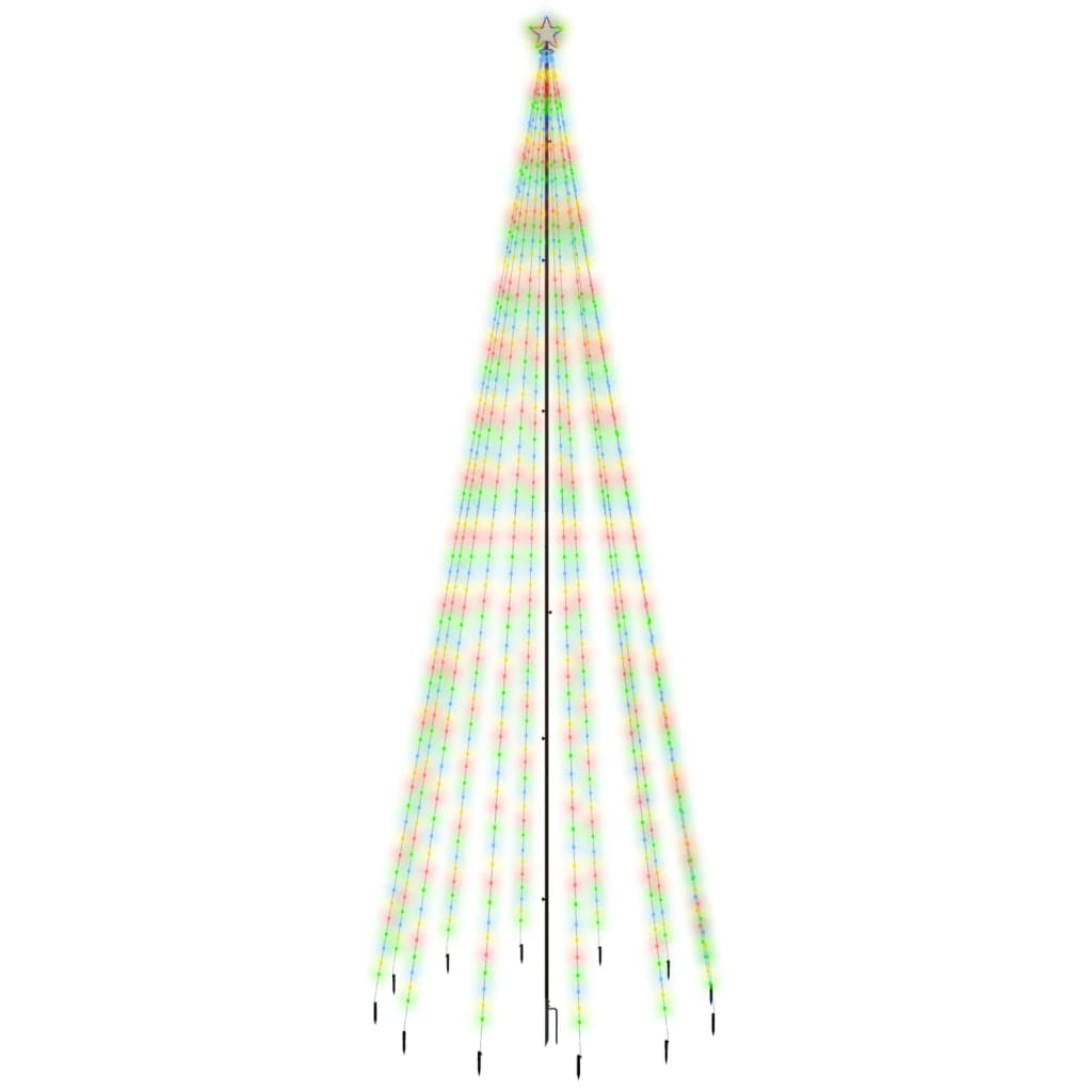 Albero di Natale con picchetto 732 LED colorati 500 cm | Leroy Merlin