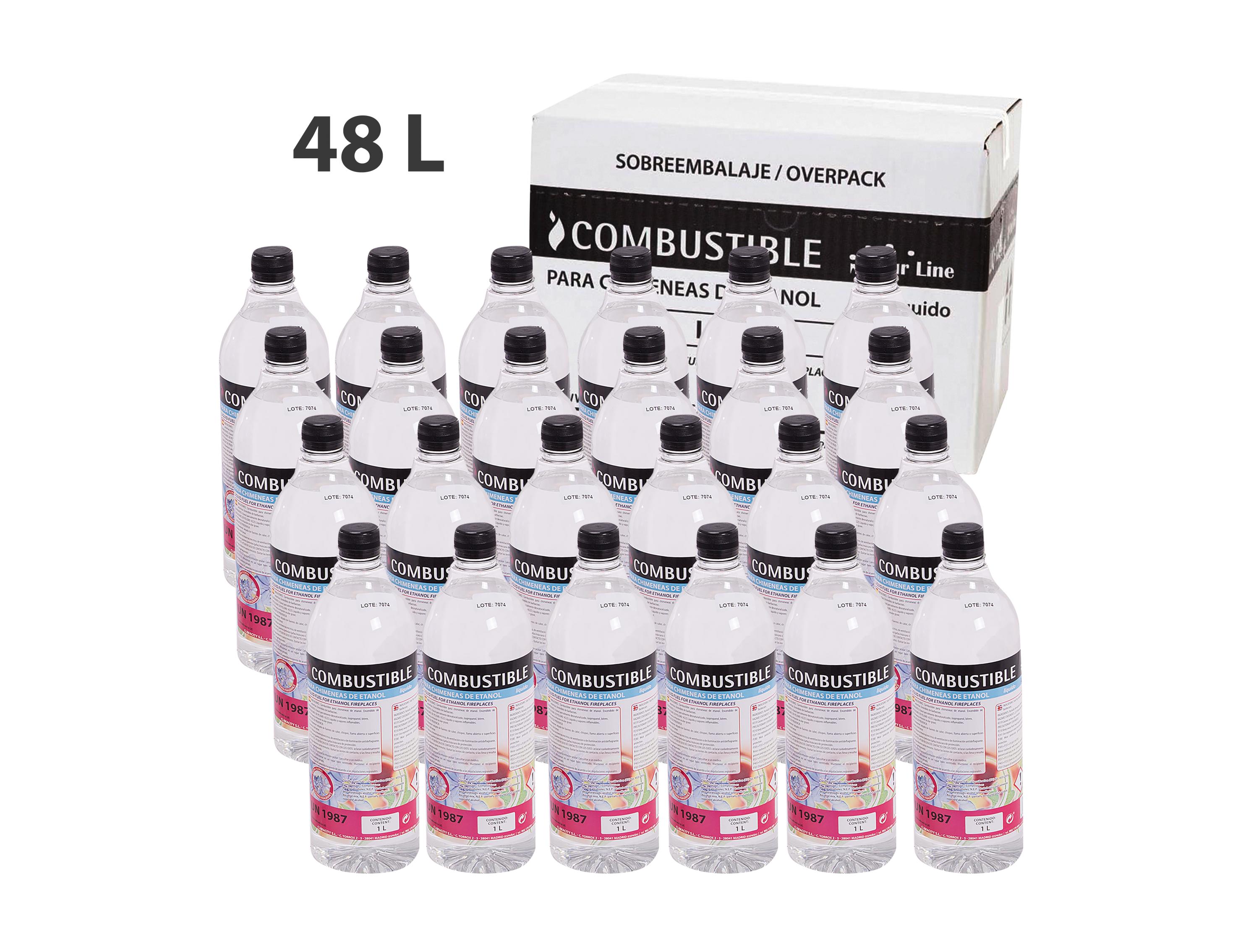 Combustible Etanol de origen natural aroma neutro Caja 12 Botellas de 1L | Leroy Merlin