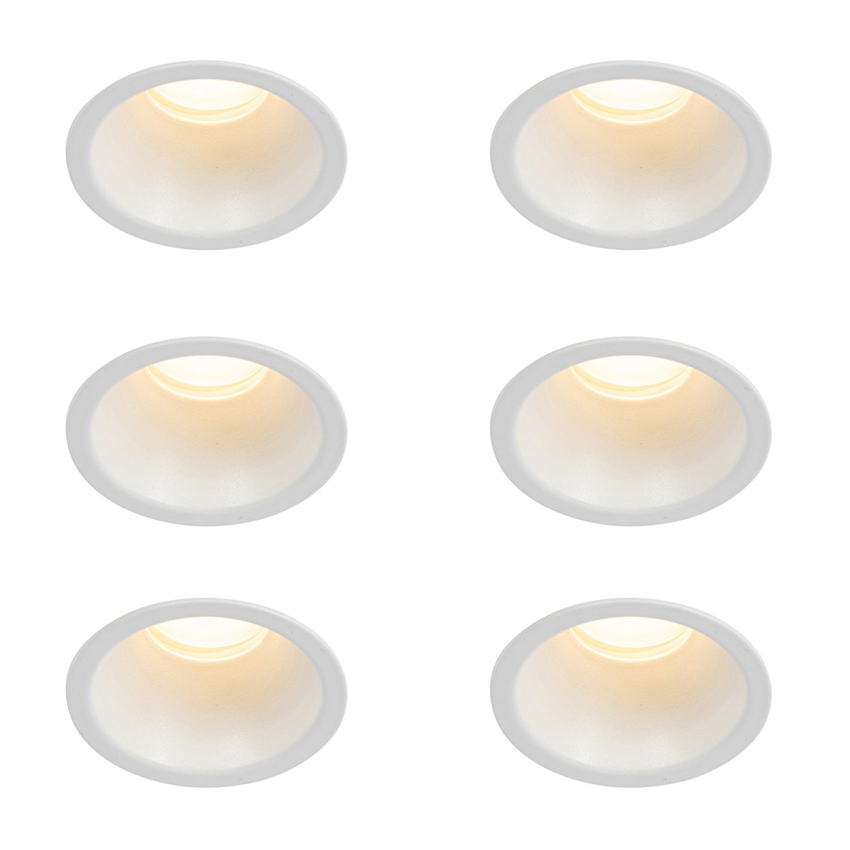 Set di 6 faretti incasso bianchi GU10 35mm IP44 - Dept | Leroy Merlin