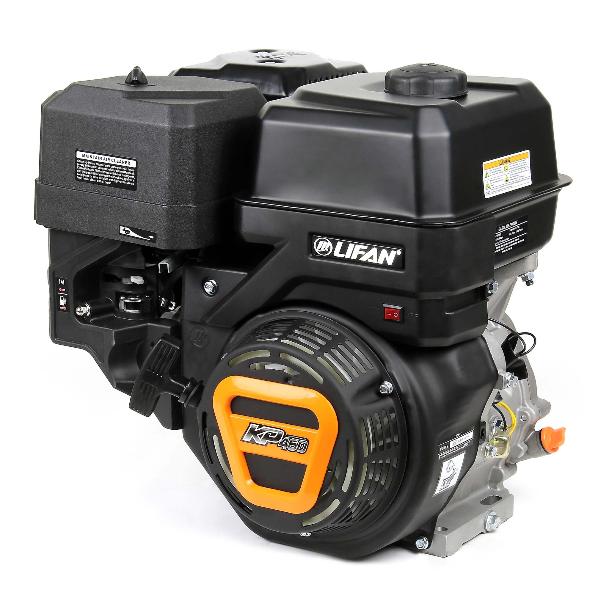 Wiltec LIFAN KP460 Moteur Essence 25mm 15,6 CV Monocylindre Plaques ...