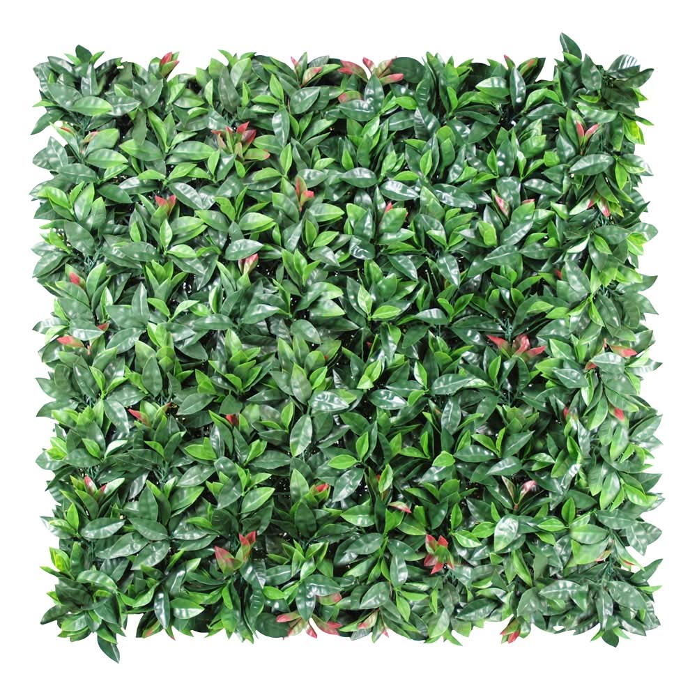 Jardín vertical artificial Laureado Verde y rojo 100 x 100 cm ...