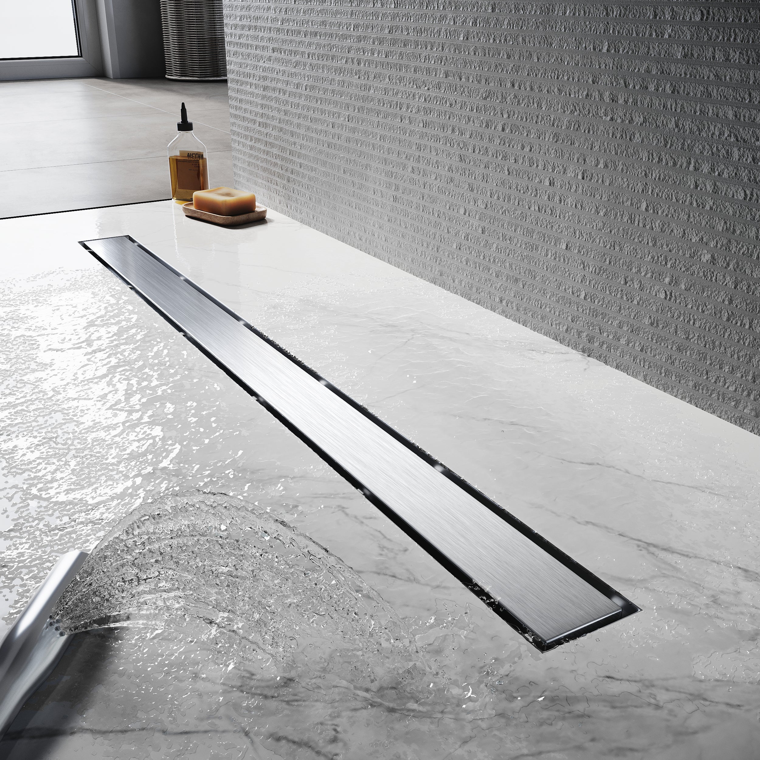 SIRHONA 360° Drain de Douche 80cm, Hauteur Réglable | Leroy Merlin