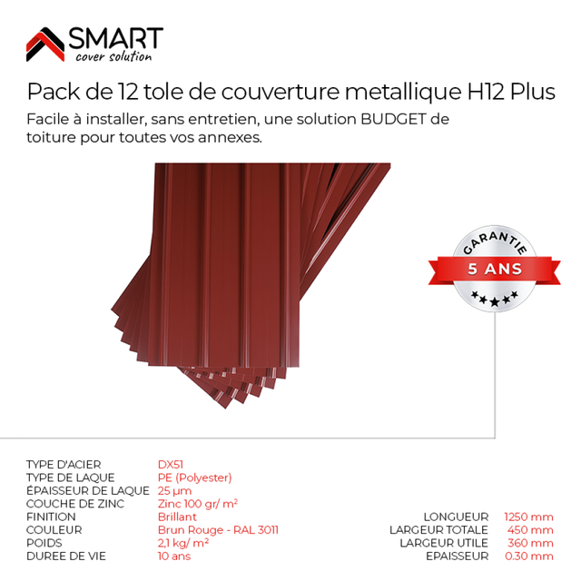 Dimension tole ondulée: au meilleur prix | Bricoman