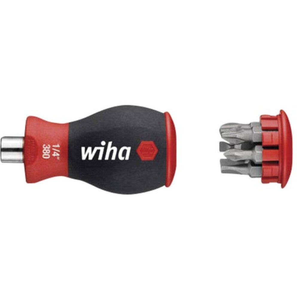 Wiha Tournevis porte-embout avec magasin d'embouts Fente, Phillips avec ...